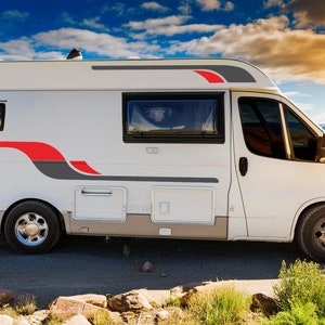 LWB Camper Vinyl Graphics Kit – Universal Campervan Decal Set by Pixel ...