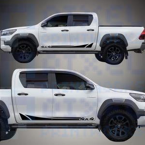 Toyota Hilux 4x4 Side Stripe Decals (2015–2023) – Rugged Vinyl Kit by ...