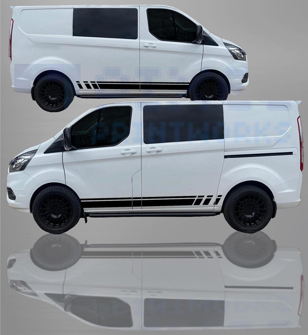 Ford Transit Custom MK8 Side Stripe Decal Kit – Sport Vinyl Graphics ...