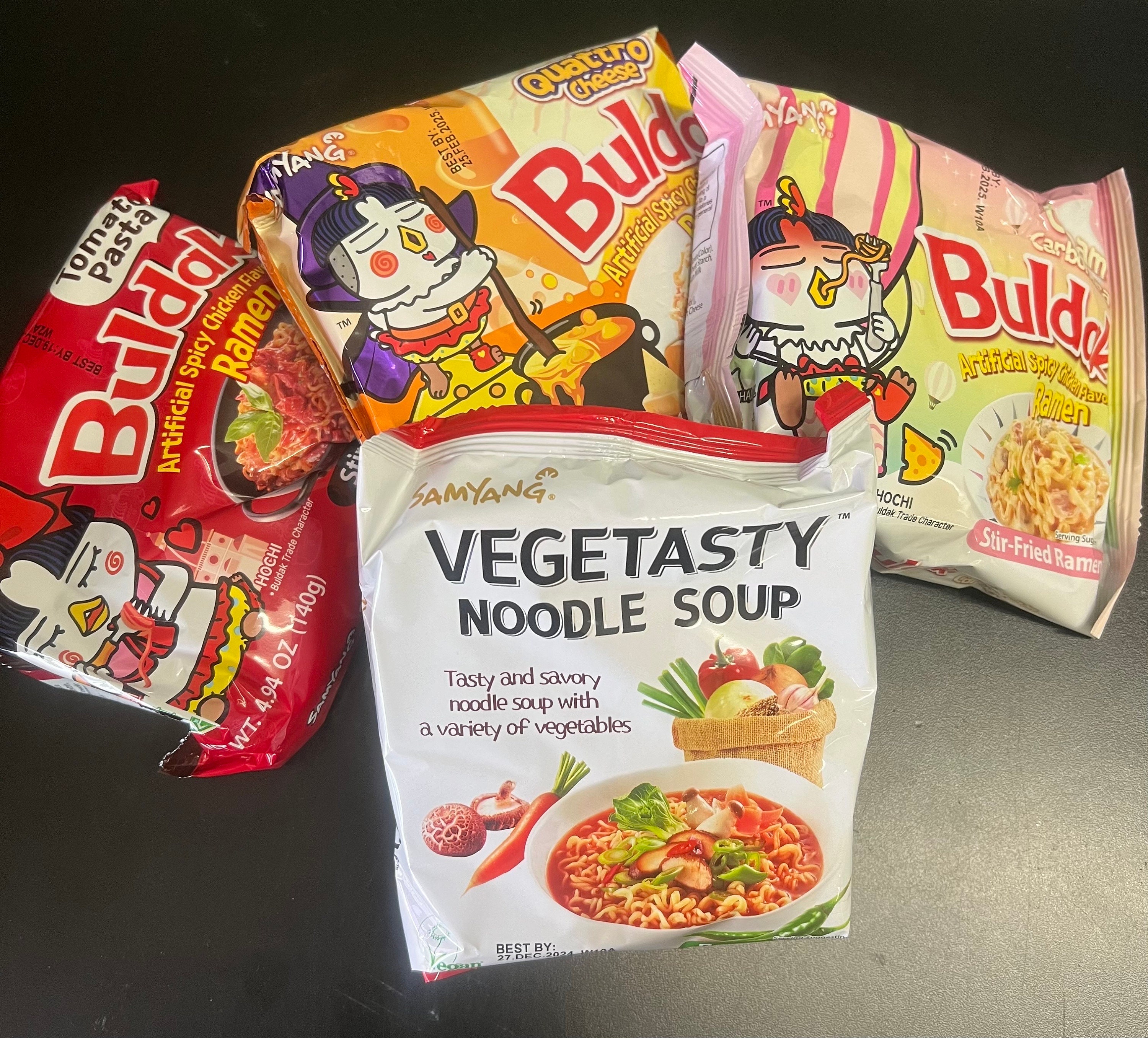4 Varieties Pack of Fire Noodles - Etsy