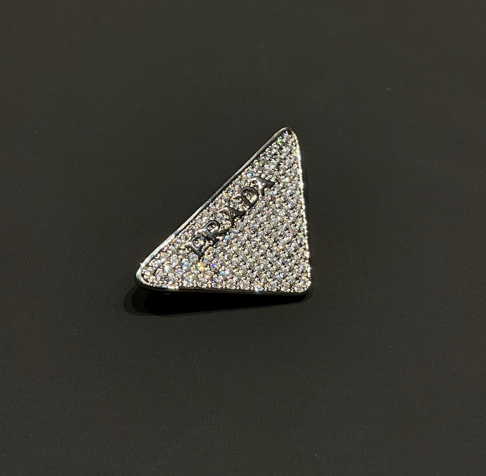 Excellent Vintage Rare Brooch Prada Silver Tone With Stones - Etsy