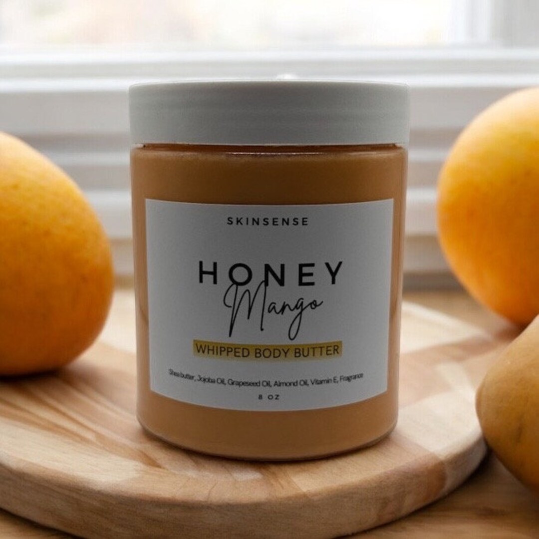 Honey Mango Whipped Body Butter With Shea Butter 100% Pure Organic ...