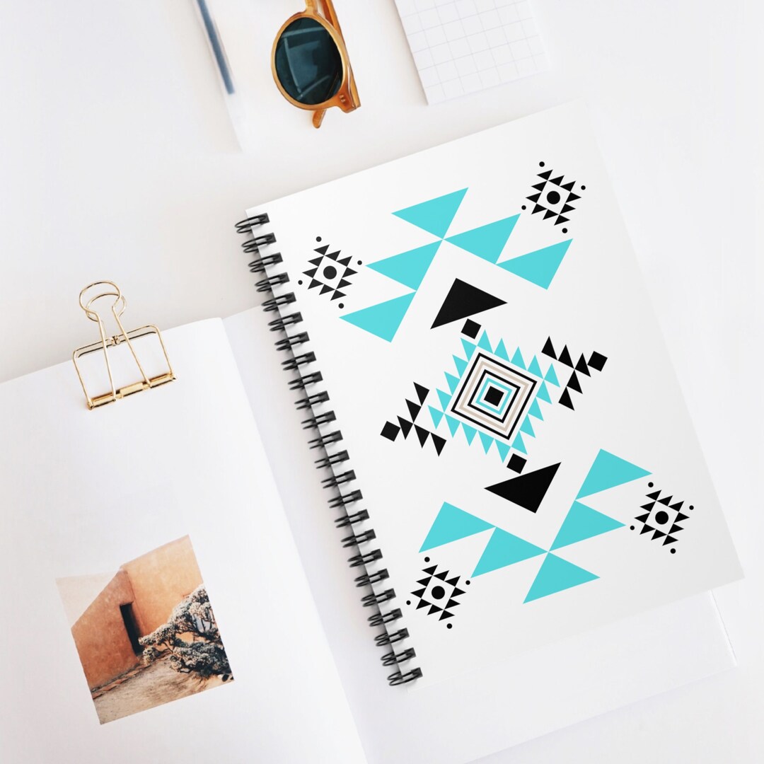 Aztec Print Western Spiral Notebook Ruled Line - Etsy