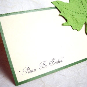 50 Please Be Seeded Place Cards Flower Seed Paper PDF - Etsy