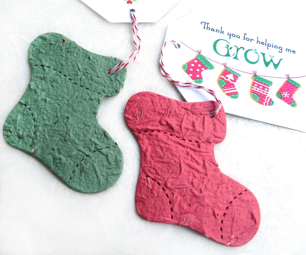 8 Christmas Seed Bomb Socks Stockings Stuffer Opción para - Etsy España