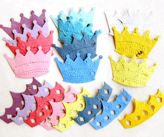 Seed Paper Crowns Tiaras Fairytale Princess Party Favors | Etsy