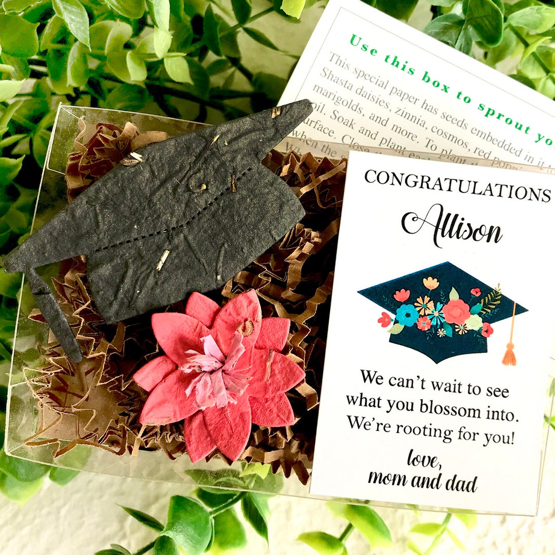 Plantable Graduation Gift - Flower Seed Planting Gift Box - Etsy