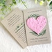 Flower Seed Paper Memorial Cards - in Loving Memory Plantable Paper ...