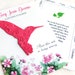 50 Plantable Hummingbird Memorial Cards - Flower Seed Paper ...
