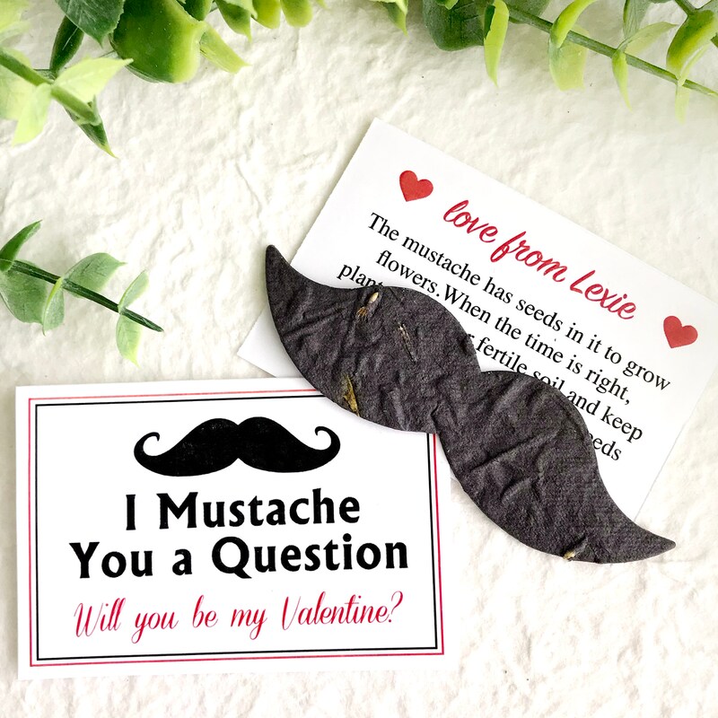 Mustache Valentine - Etsy