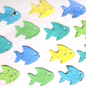 Flower Seed Confetti Fish - Flower Seed Paper Tropical Fish Beach ...
