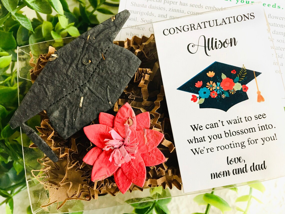 Plantable Graduation Gift Flower Seed Planting Gift Box | Etsy