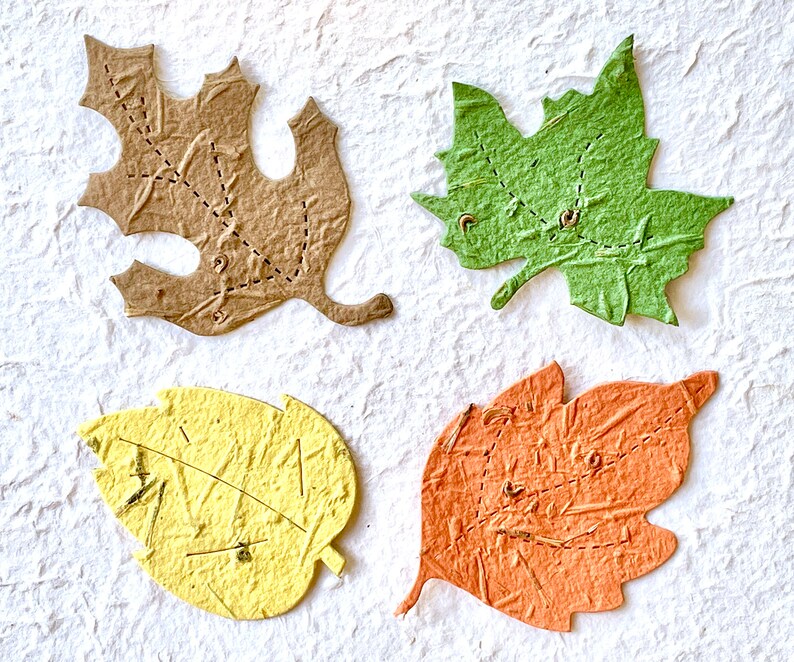 12 Leaf Seed Paper Wedding Favor Seed Envelopes Seed Paper - Etsy