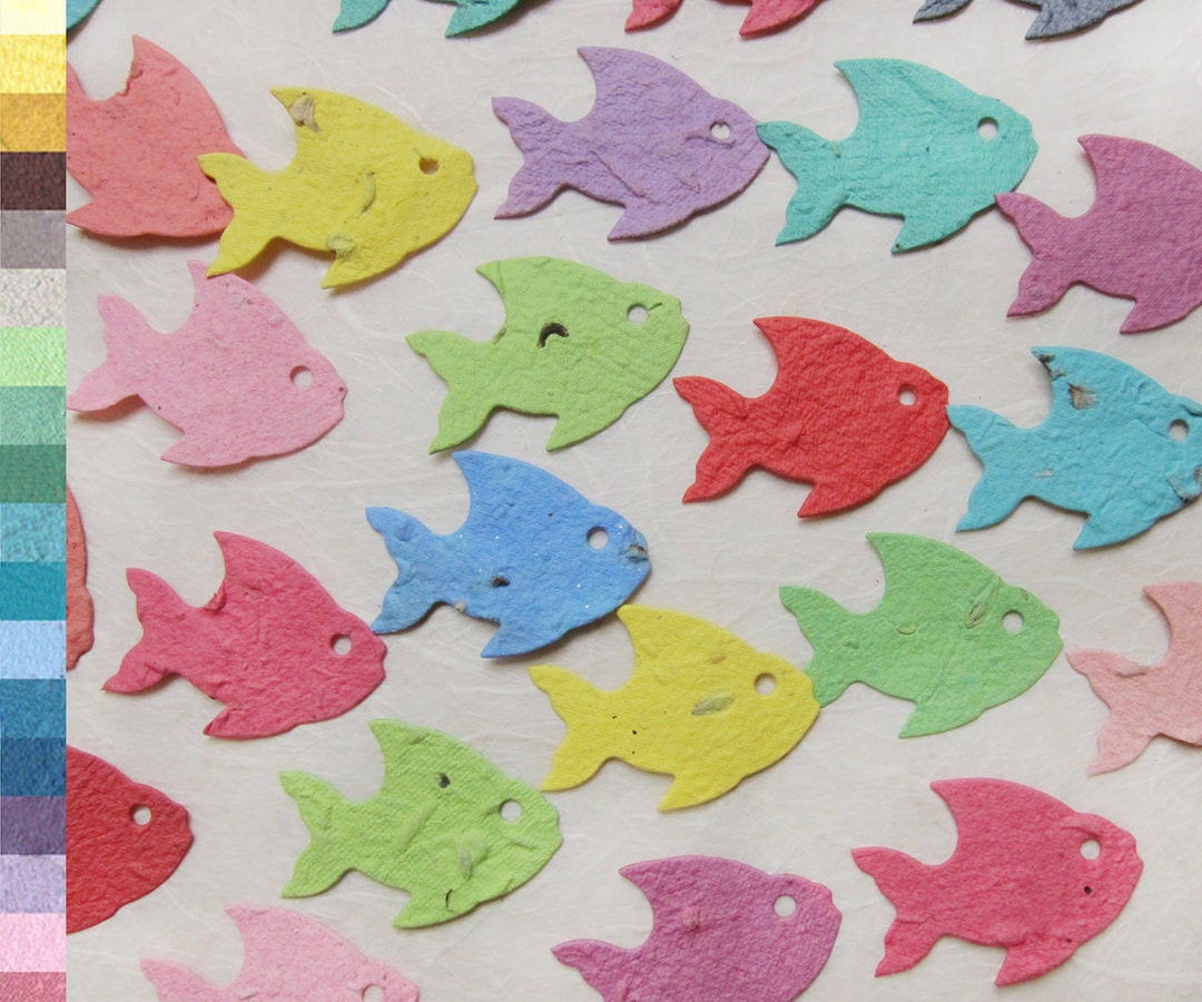 Flower Seed Confetti Fish - Flower Seed Paper Tropical Fish Beach ...