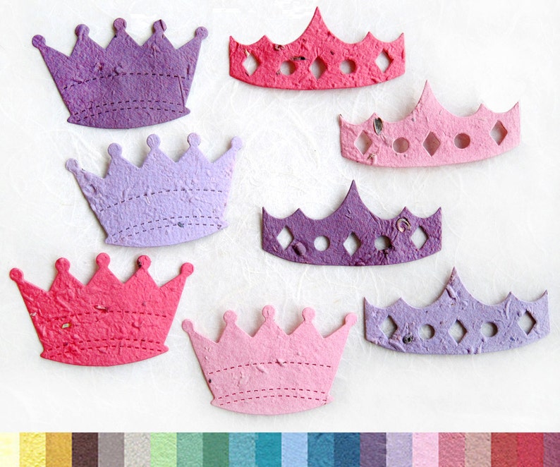 Seed Paper Crowns – Plantable Party Favors, Eco-friendly Princess Tiara ...