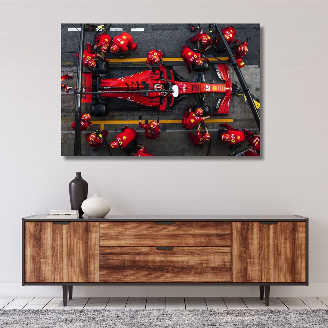 Formula1 Canvas Wall Art,f1 Pit Stop Art,formula 1 Wall Decor,huge ...