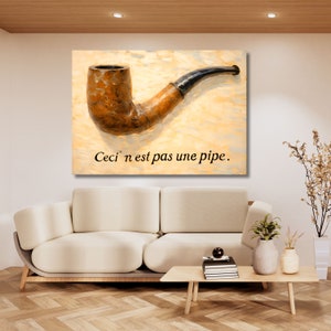 Ceci N’est Pas Une Pipe/Rene Magritte-der Verrat der Bilder Leinwand ...