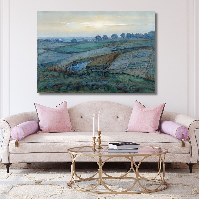 Piet Mondrian-landscape Near Arnhem Canvas Wall Art,vintage Art ...