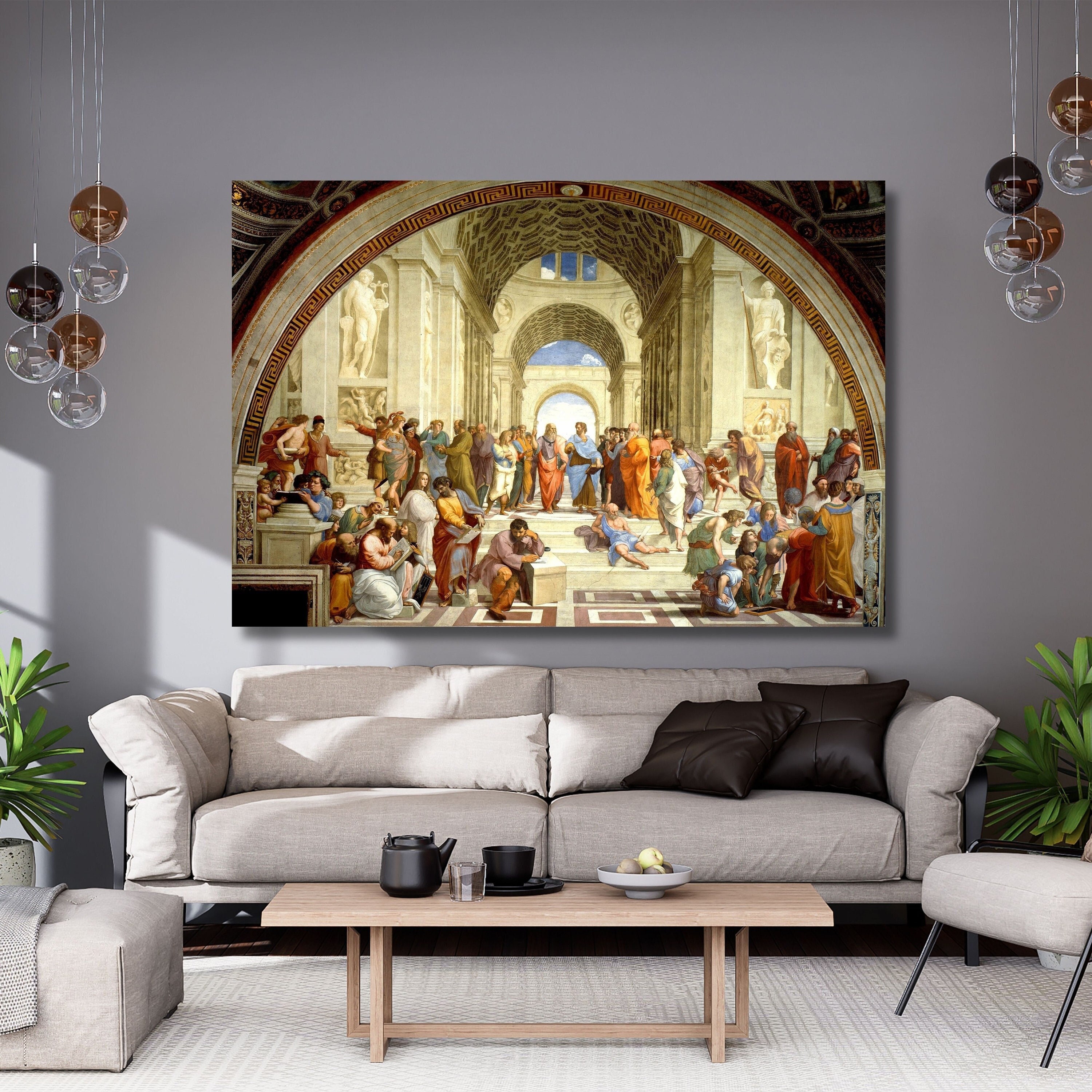 Raffaello Sanzio-the School of Athens 1511 Canvas Wall Art,raphael Art ...
