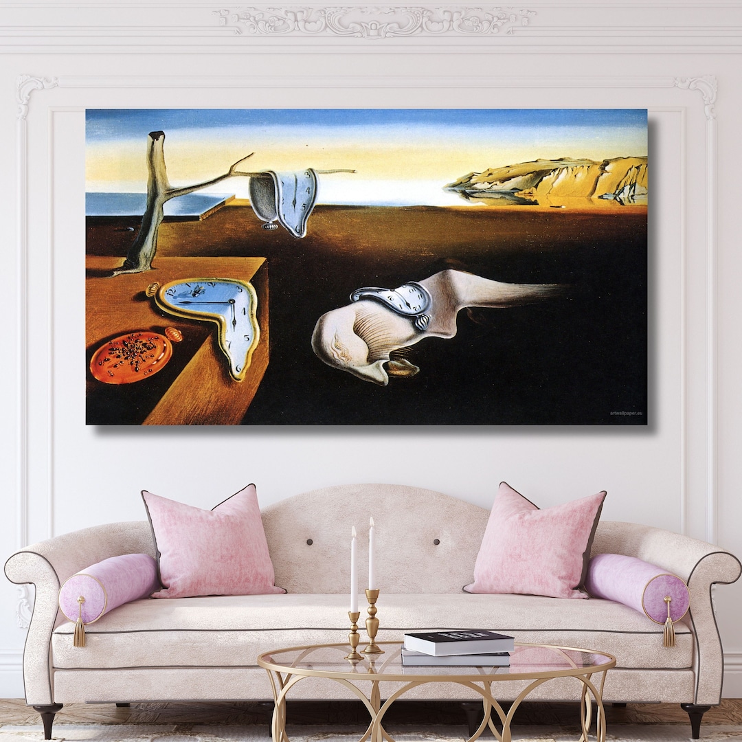 Salvador Dali-melting Clocks Canvas,dali Exploding Canvas,dali ...