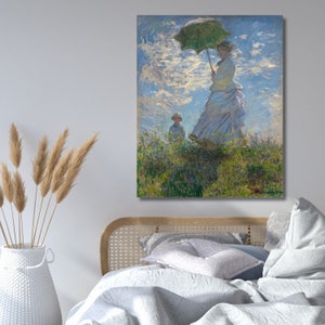 Claude Monet-woman With a Parasol,madame Monet and Her Son (1875 ...