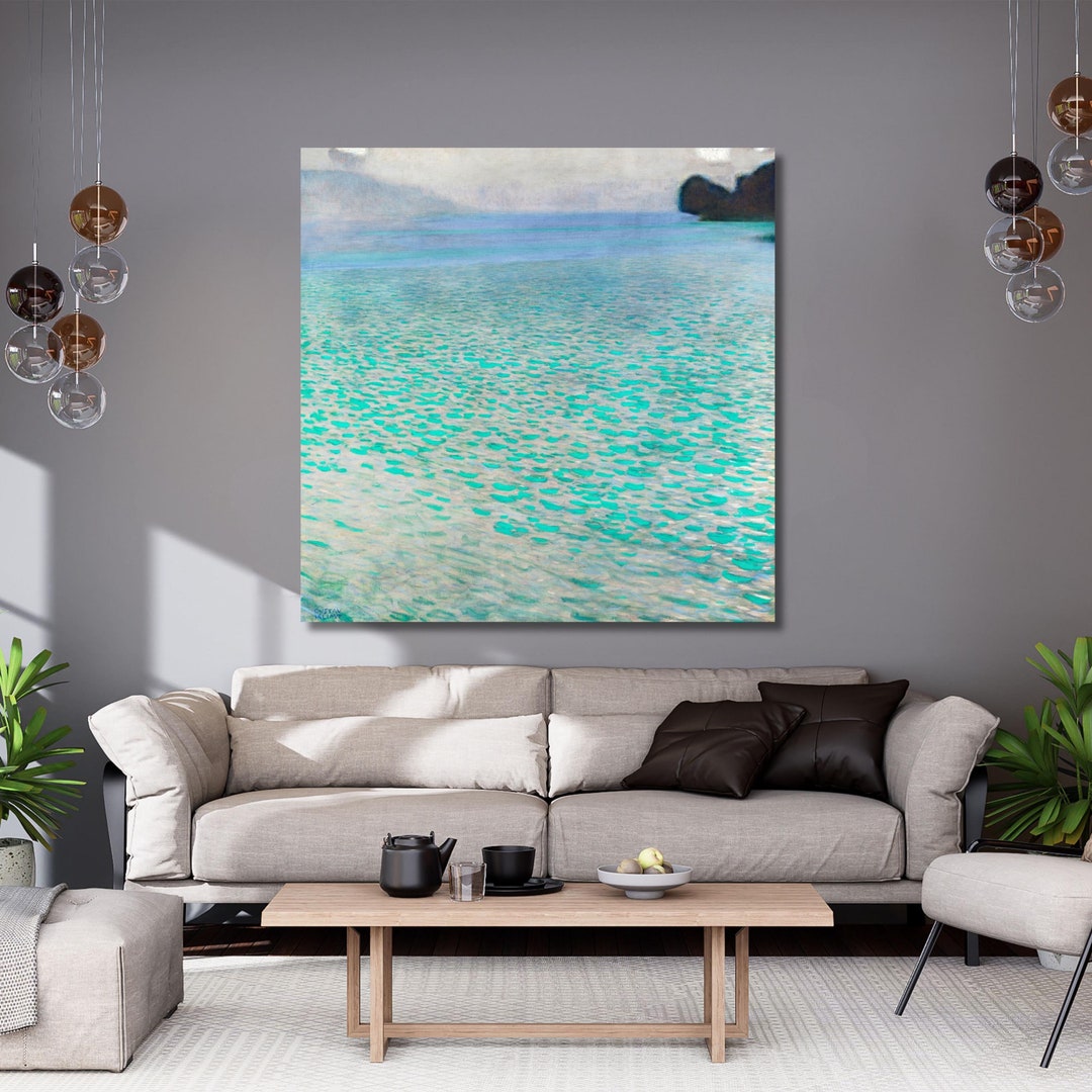 Gustav Klimt-attersee 1900 Canvas Wall Art,home Decor,landscape Print ...
