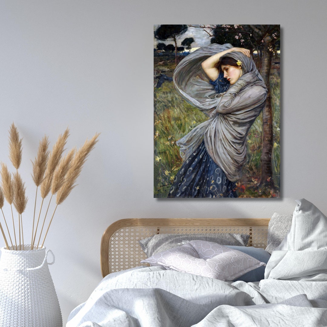 John William Waterhouse-boreas Canvas Wall Art,woman Print Poster ...