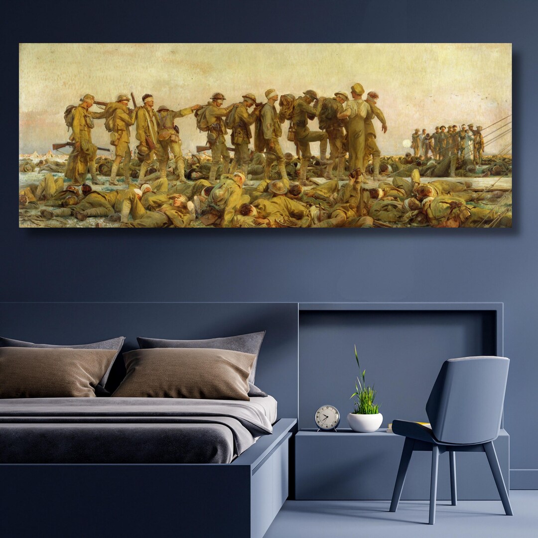 John Singer Sargent Gassed (1919) Canvas Wall Art,war Print Poster ...
