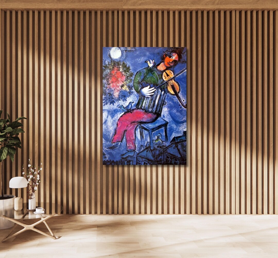 Marc CHAGALL Blue Violinist (the Blue Fiddler) Canvas Wall Art,canvas ...