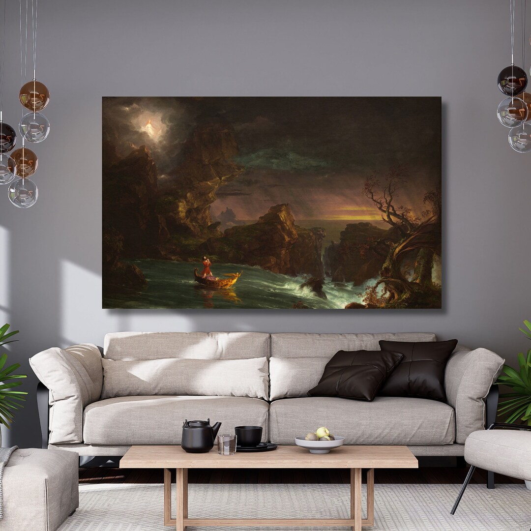 Thomas Cole-the Voyage of Life Manhood (1840) Canvas,canvas Wall Art ...