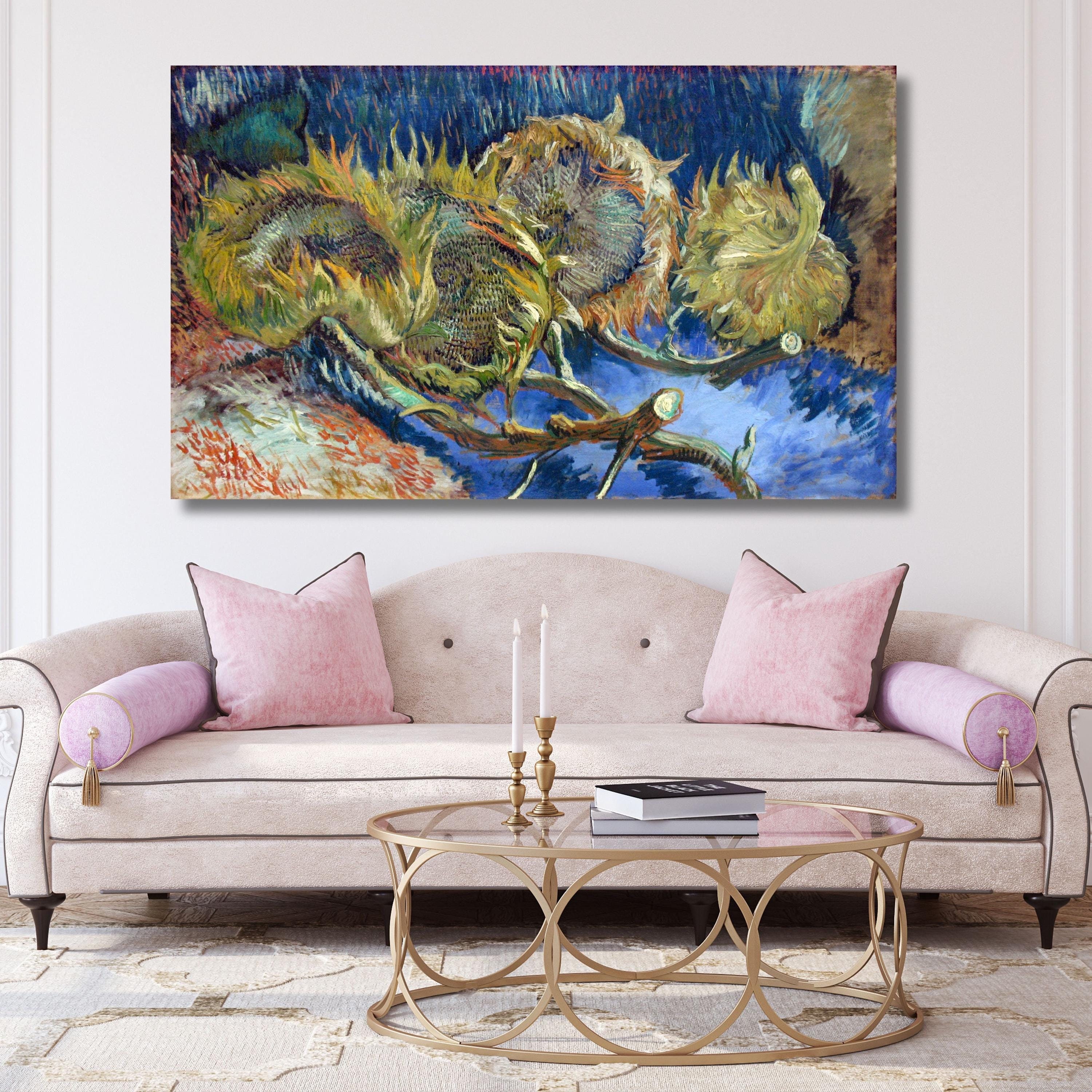 Vincent Van Gogh-four Withered Sunflowers 1887 Canvas,van Gogh Art ...