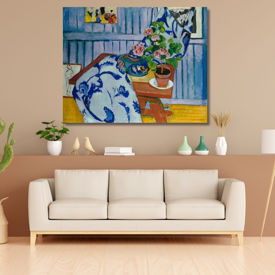 Henri Matisse-still Life With Geraniums (1910) Canvas Wall Art,vintage ...