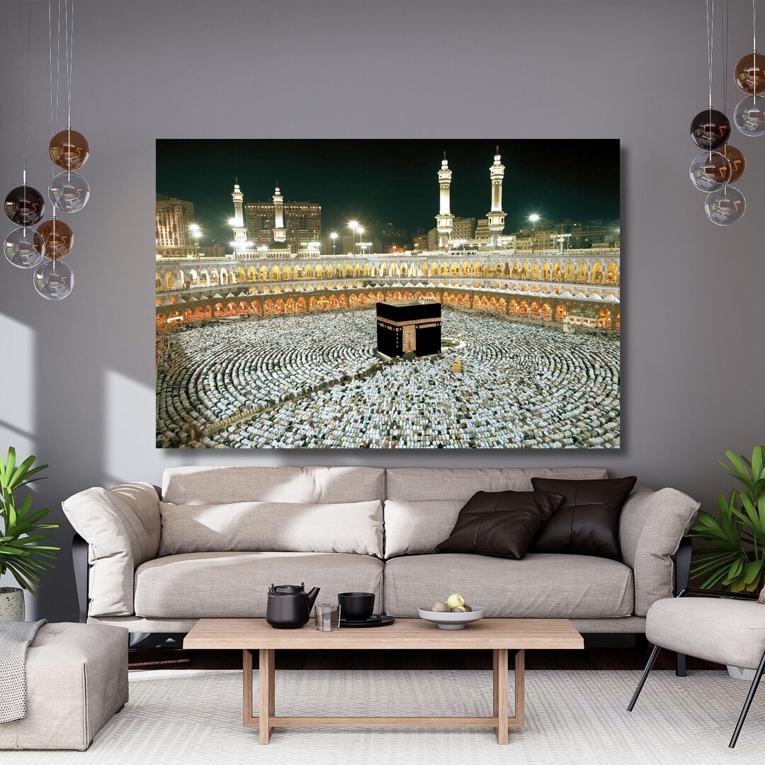 Kaaba Ready to Hang Canvas,kaaba Canvas Wall Art,kaaba Print Poster ...