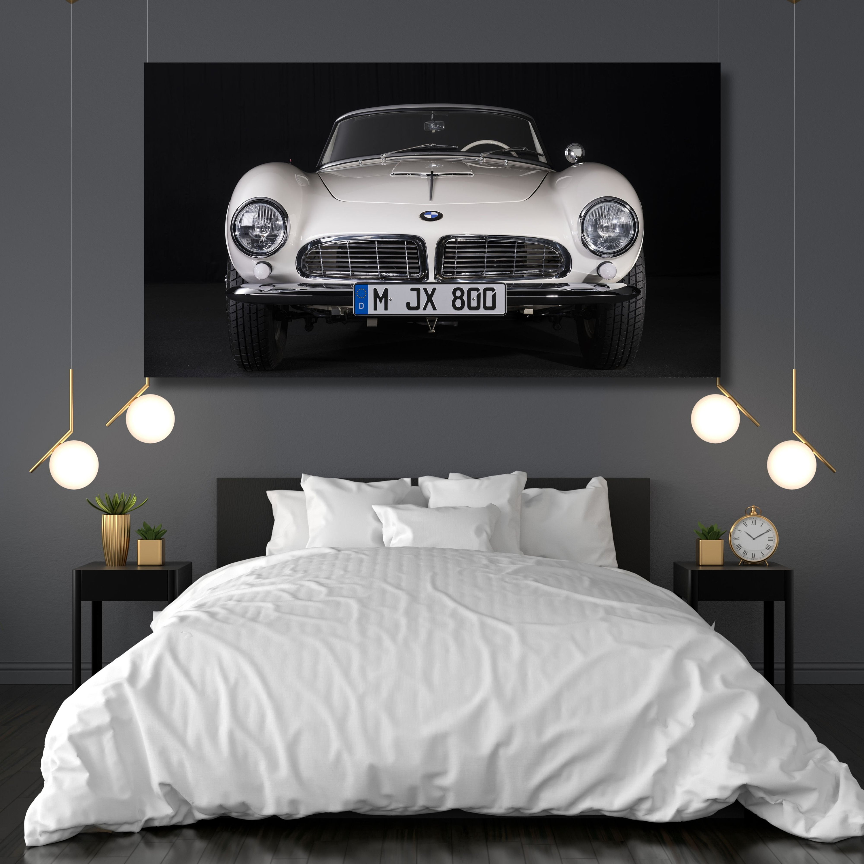 1958 Bmw Canvas Wall Art,bmw Poster,bmw 507 Wall Art,classic Car Canvas ...