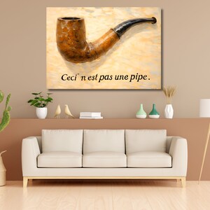Ceci N’est Pas Une Pipe/Rene Magritte-der Verrat der Bilder Leinwand ...