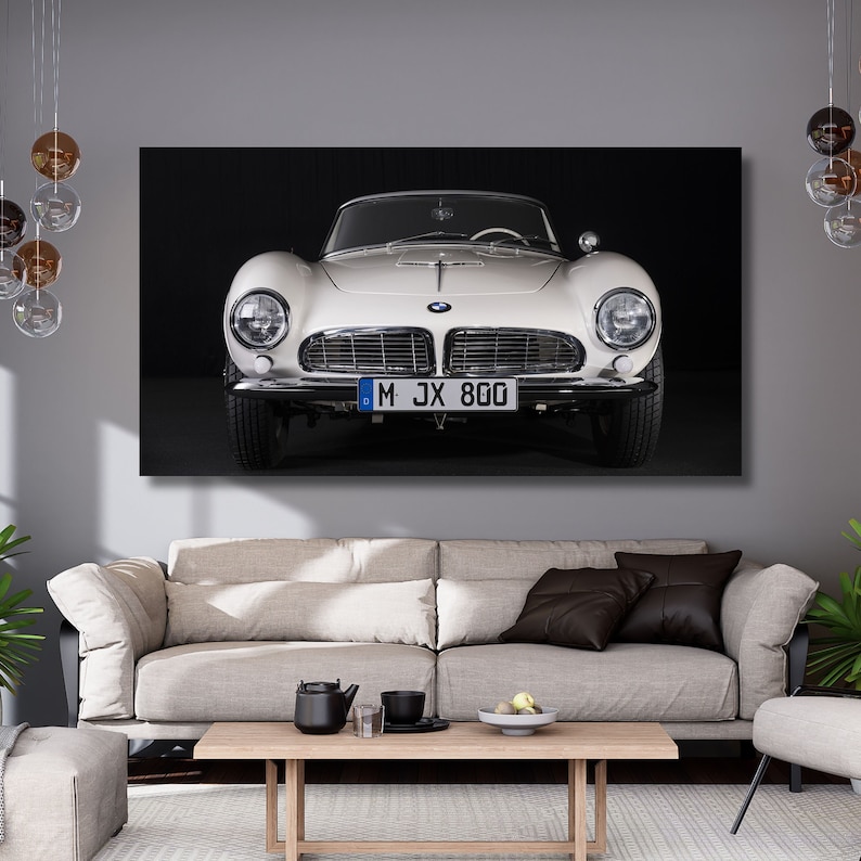 1958 Bmw Canvas Wall Art,bmw Poster,bmw 507 Wall Art,classic Car Canvas ...