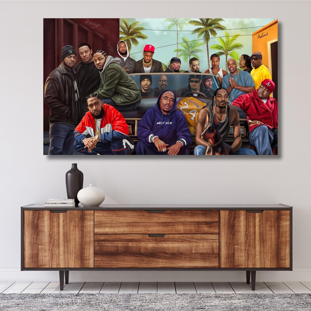 Hip Hop Best Rappers Poster,all Time Rappers Canvas Wall Art,rap ...