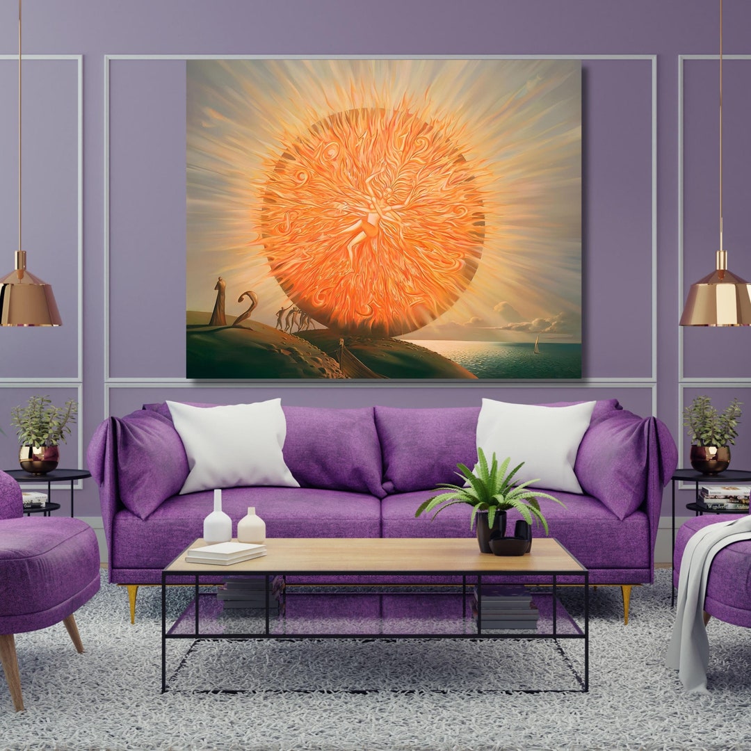 Fire Calendar by Vladimir Kush Canvas,canvas Print,reproduction Canvas ...