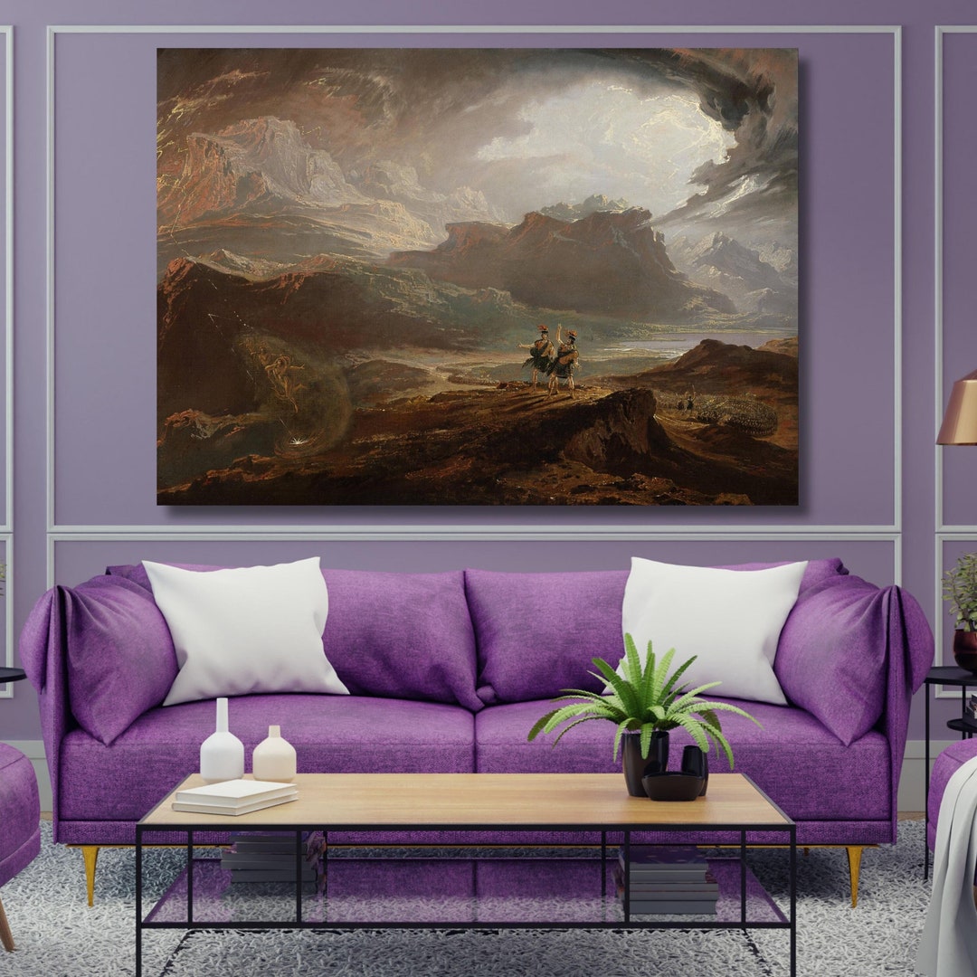 John Martin-macbeth Canvas Wall Art,landscape Print Poster,romanticism ...