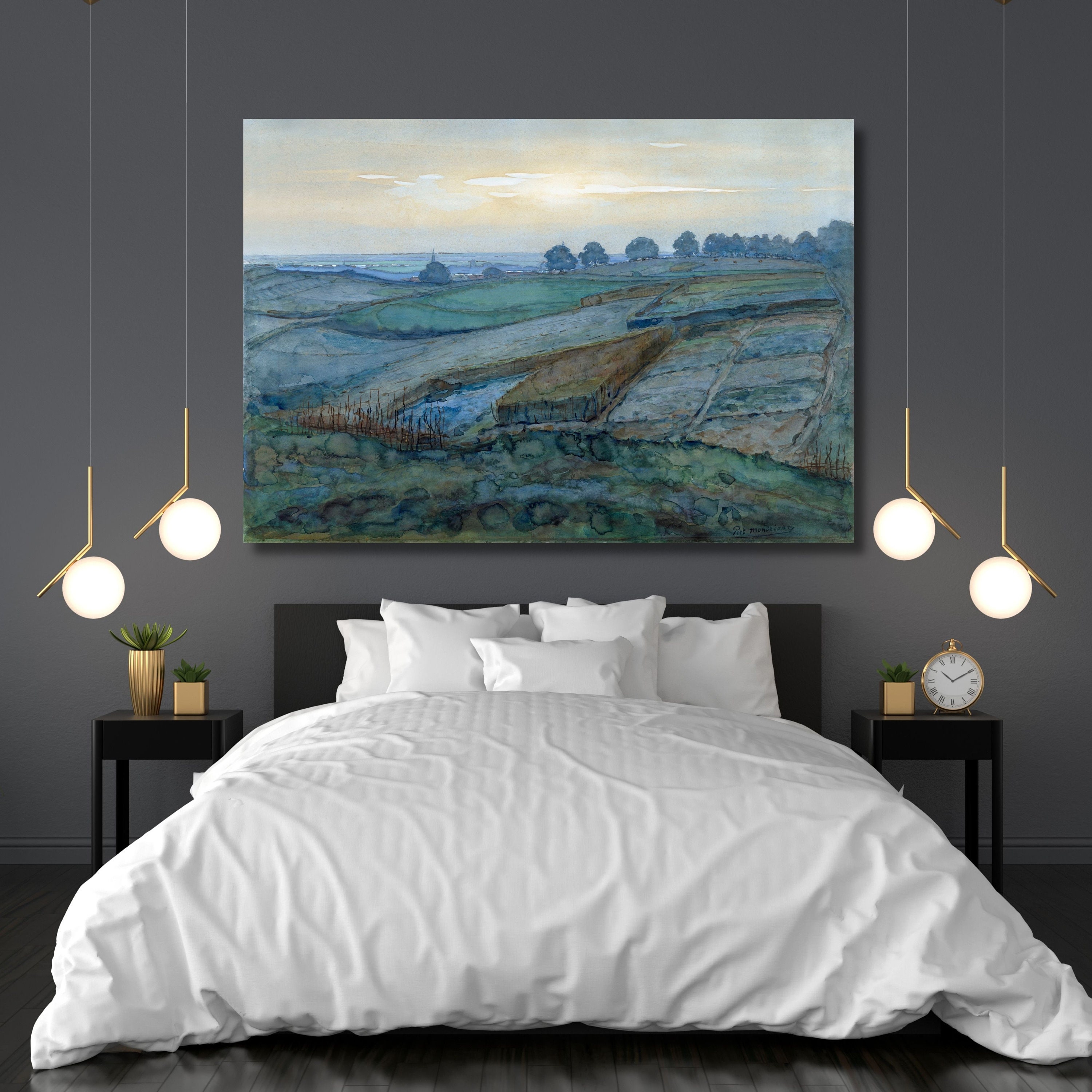 Piet Mondrian-landscape Near Arnhem Canvas Wall Art,vintage Art ...