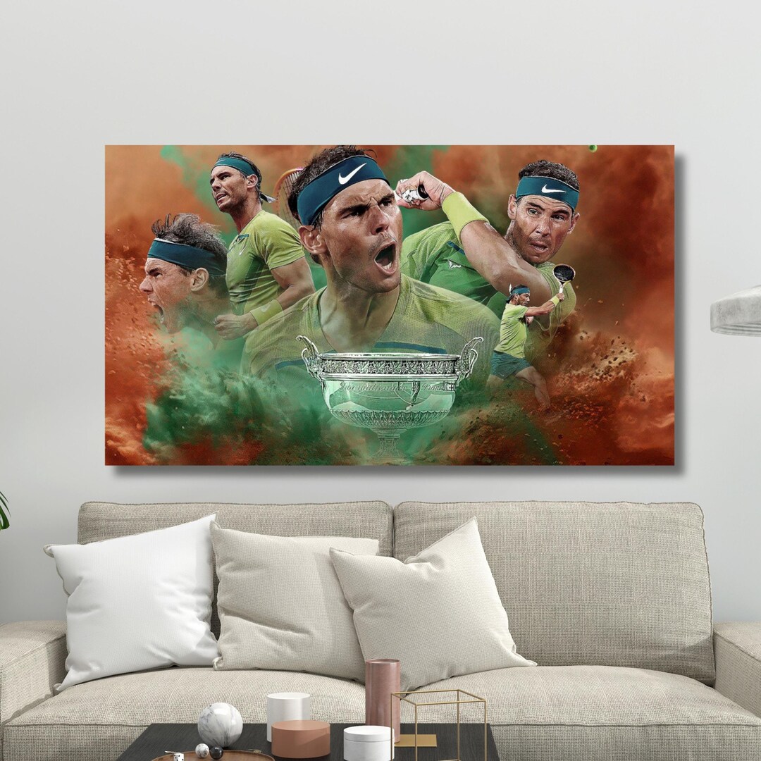 Rafael Nadal Ready to Hang Canvas Wall Art,rafael Nadal Wall Art,rafael ...