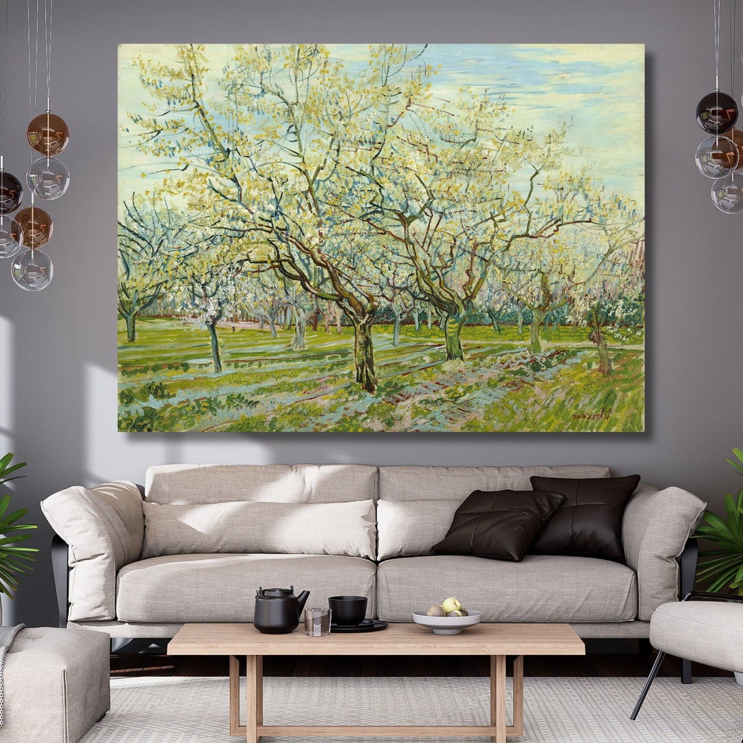 Vincent Van Gogh-the White Orchard Canvas,canvas Wall Art,home Decor ...