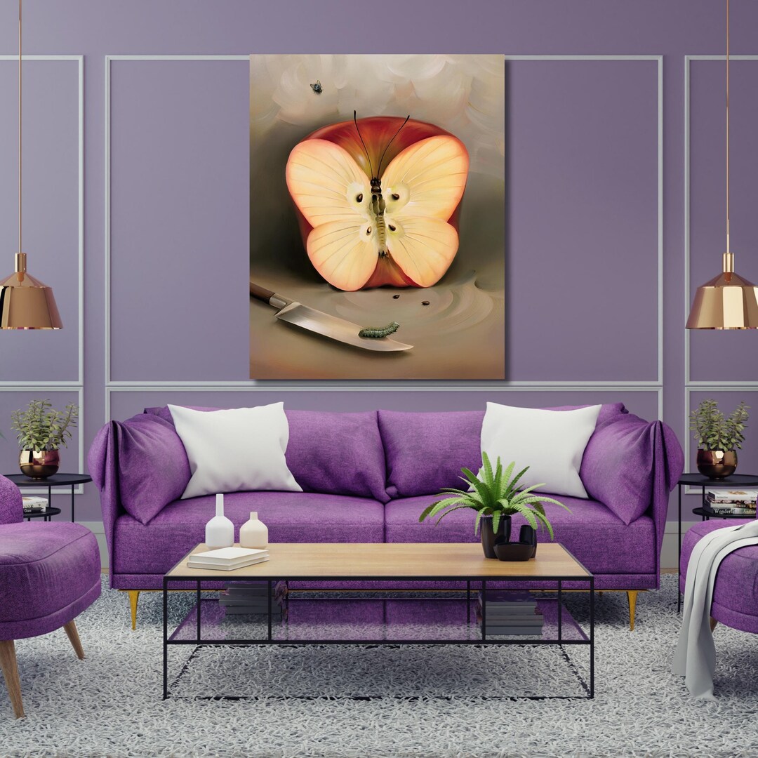 Butterfly Apple by Vladimir Kush Canvas,canvas Print,reproduction ...