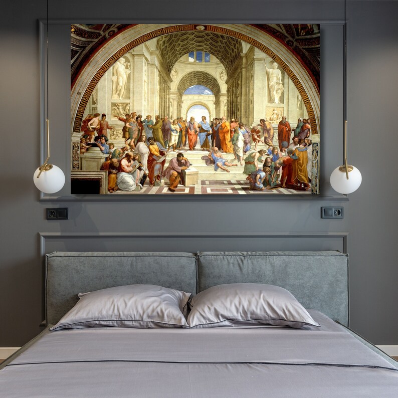 Raffaello Sanzio-the School of Athens 1511 Canvas Wall Art,raphael Art ...