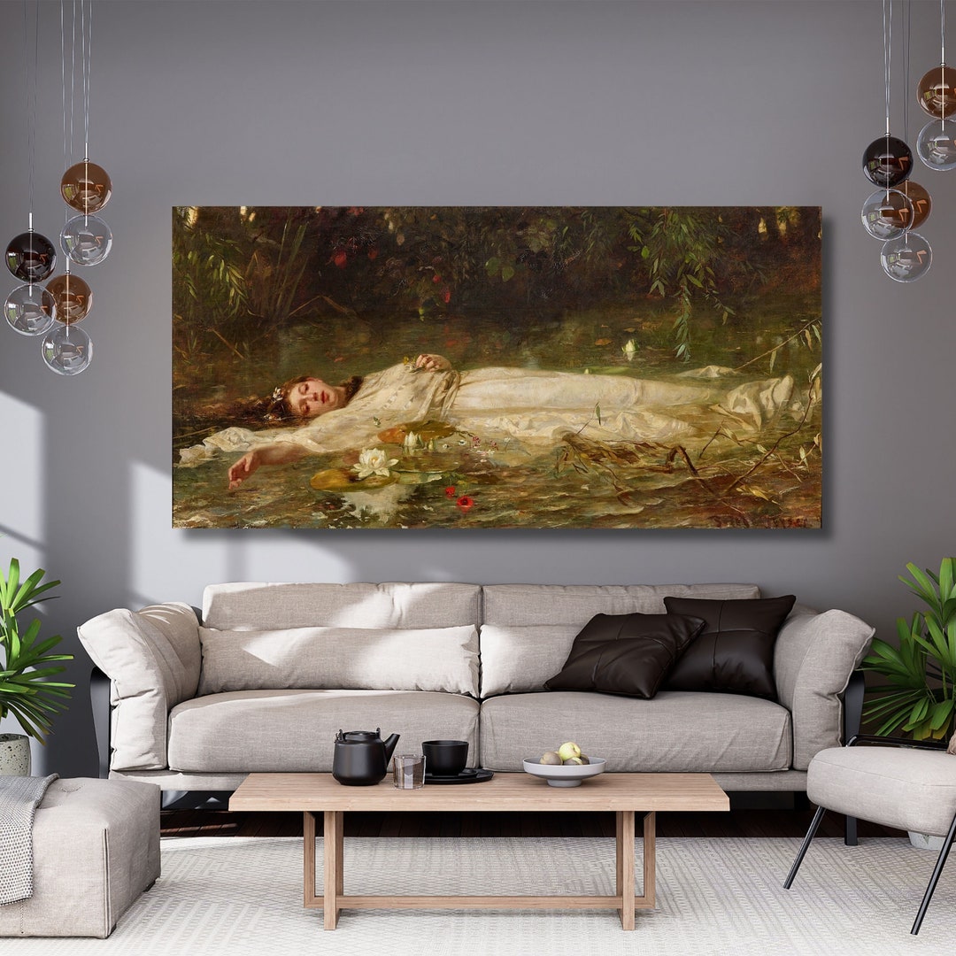 Friedrich Wilhelm Theodor Heyser-ophelia Canvas Wall Art,woman Print ...