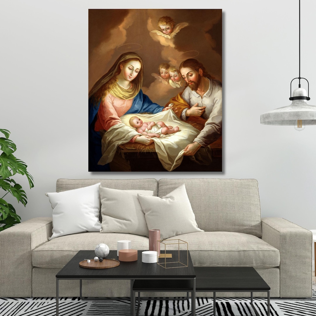 Jose Campeche Y Jordan-the Nativity (nativity of Jesus) (1799) Canvas ...