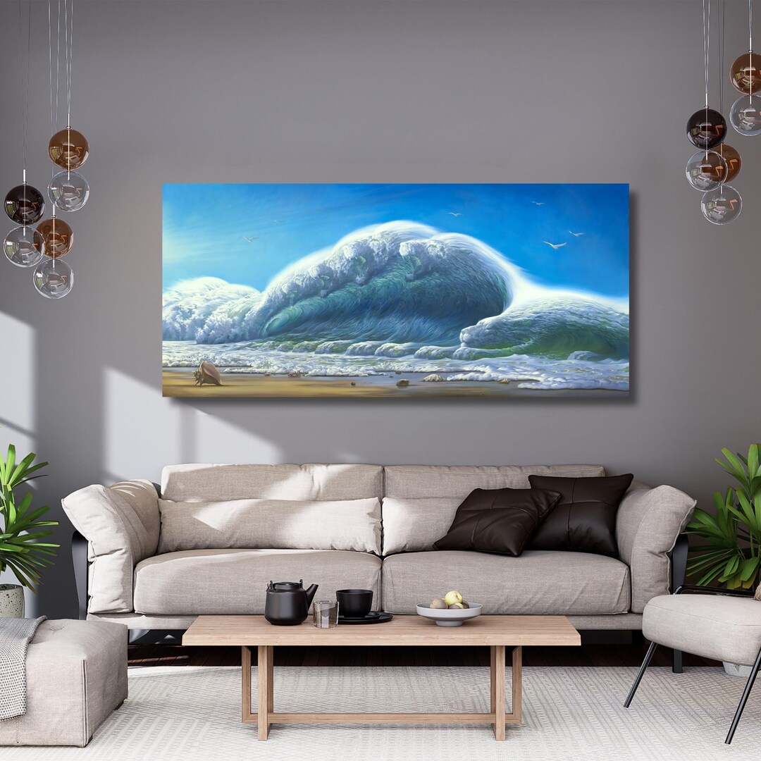 Ocean Roar by Vladimir Kush Canvas,ocean Roar Canvas Print,reproduction ...