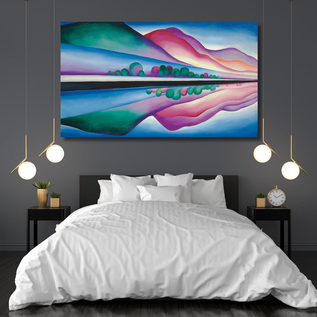 Georgia O'keeffe-lake George Reflection Canvas Wall Art,landscape Print ...