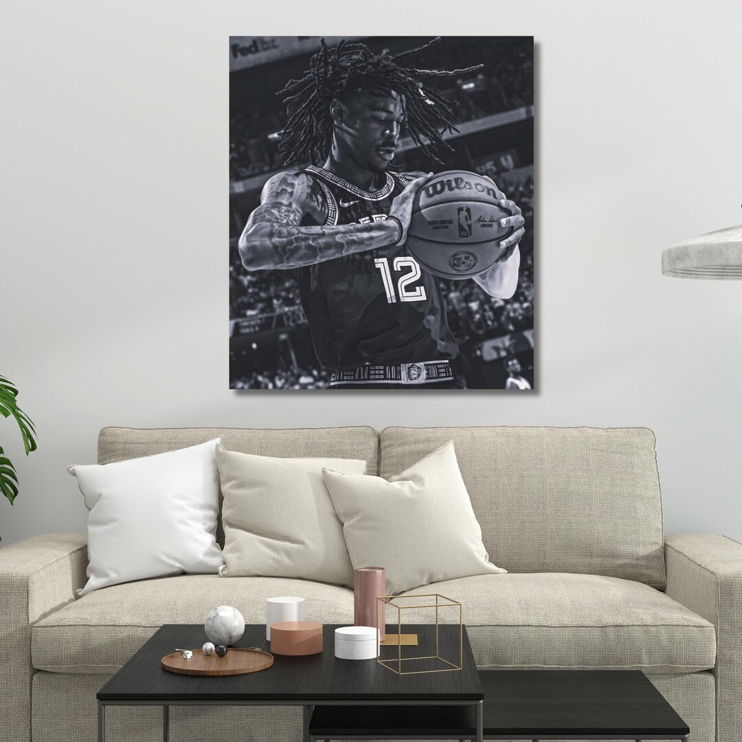 Ja Morant Poster,ja Morant Canvas,ja Morant Wall Art,basketball Poster ...