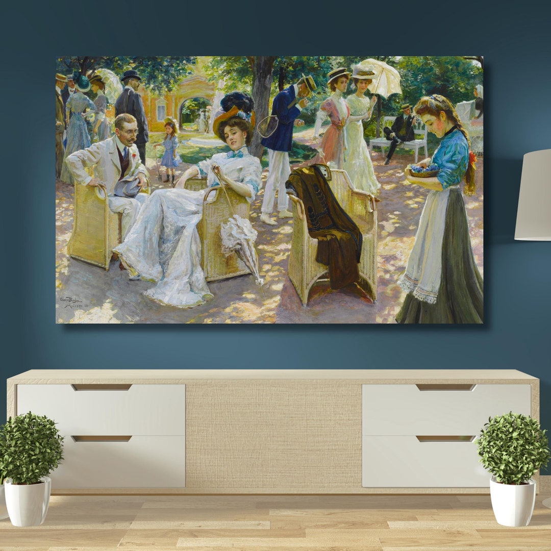 Oscar Arthur Bluhm-midsummer Day Canvas Wall Art,home Decor,landscape ...